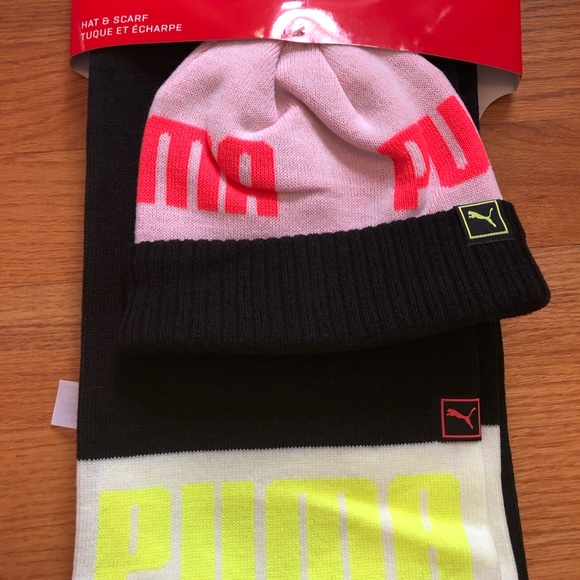 Puma | Accessories | Puma Hat And Scarf Set | Poshmark